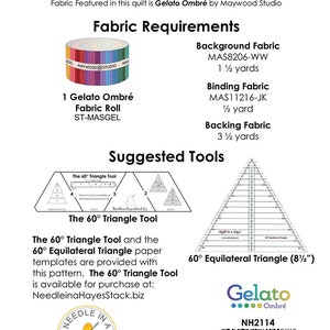 Ombre Zephyr Quilt Pattern by Needle in A Hayes Stack, Jelly Roll Quilt ...