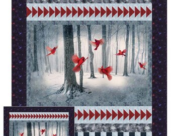 Winter Cardinals Quilt PATTERN - Etsy