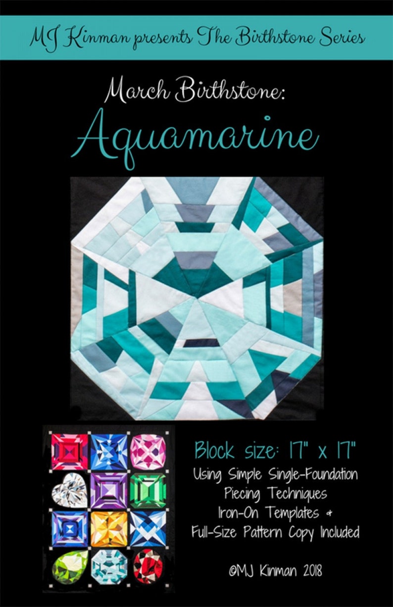 Birthstone Series Quilt Patterns, Individual or Complete Set, by MJ ...