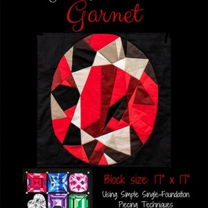 Birthstone Series Quilt Patterns, Individual or Complete Set, by MJ ...