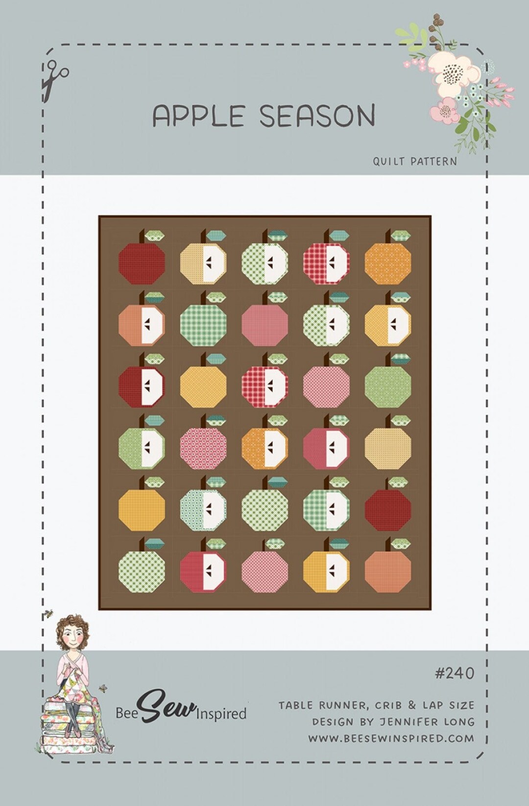 Apple Season Quilt Pattern by Jennifer Long of Bee Sew Inspired - Etsy