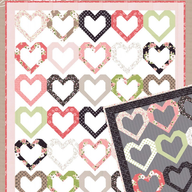 Heart Quilt Pattern - Etsy