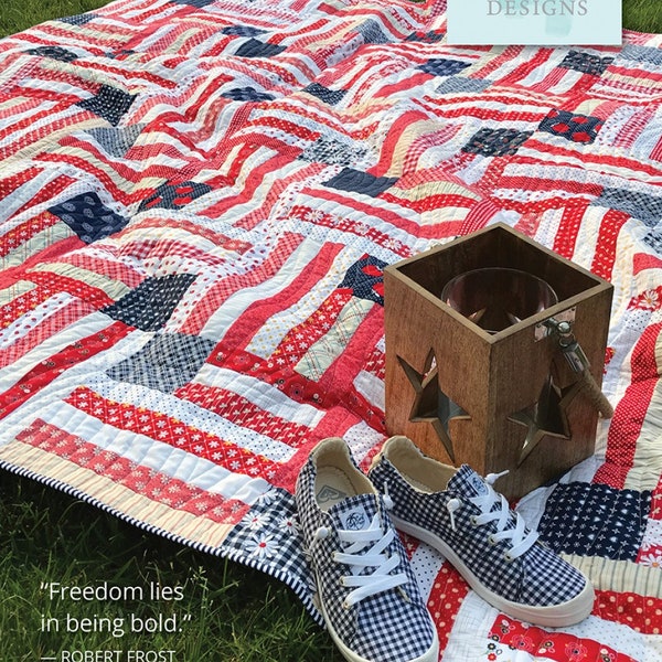 American Flag Quilt - Etsy