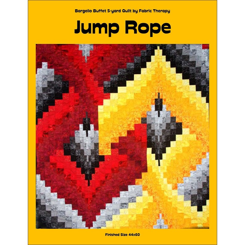 Jump Rope Quilt Pattern 5 Yard Quilt by Fabirc Therapy - Etsy