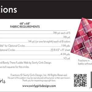 Fractions, Quilt Pattern by Swirly Girls - Etsy