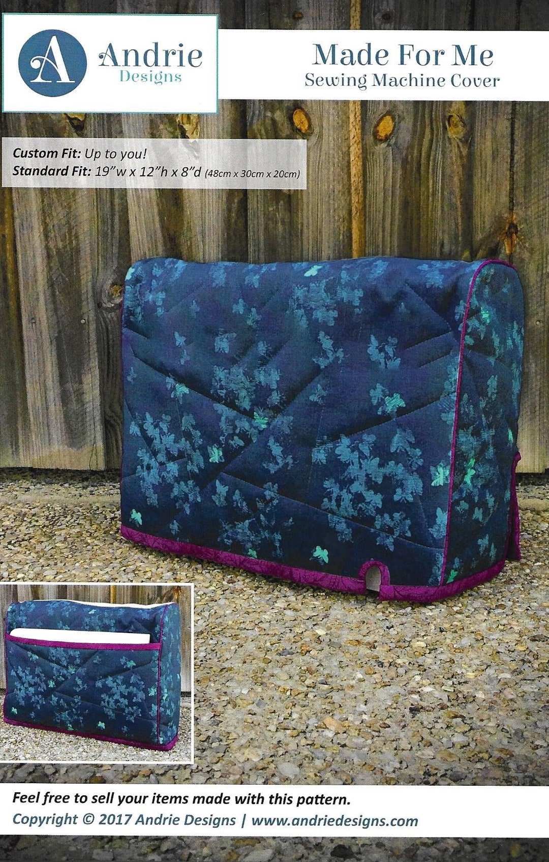 Made for Me Sewing Machine Cover Pattern by Andrie Designs - Etsy