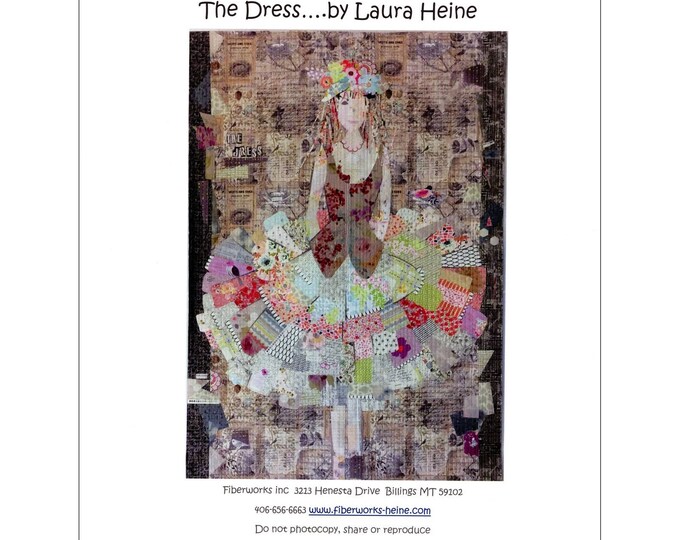 The Dress, a Quilt Pattern by Laura Heine of Fiberworks Inc. - Etsy