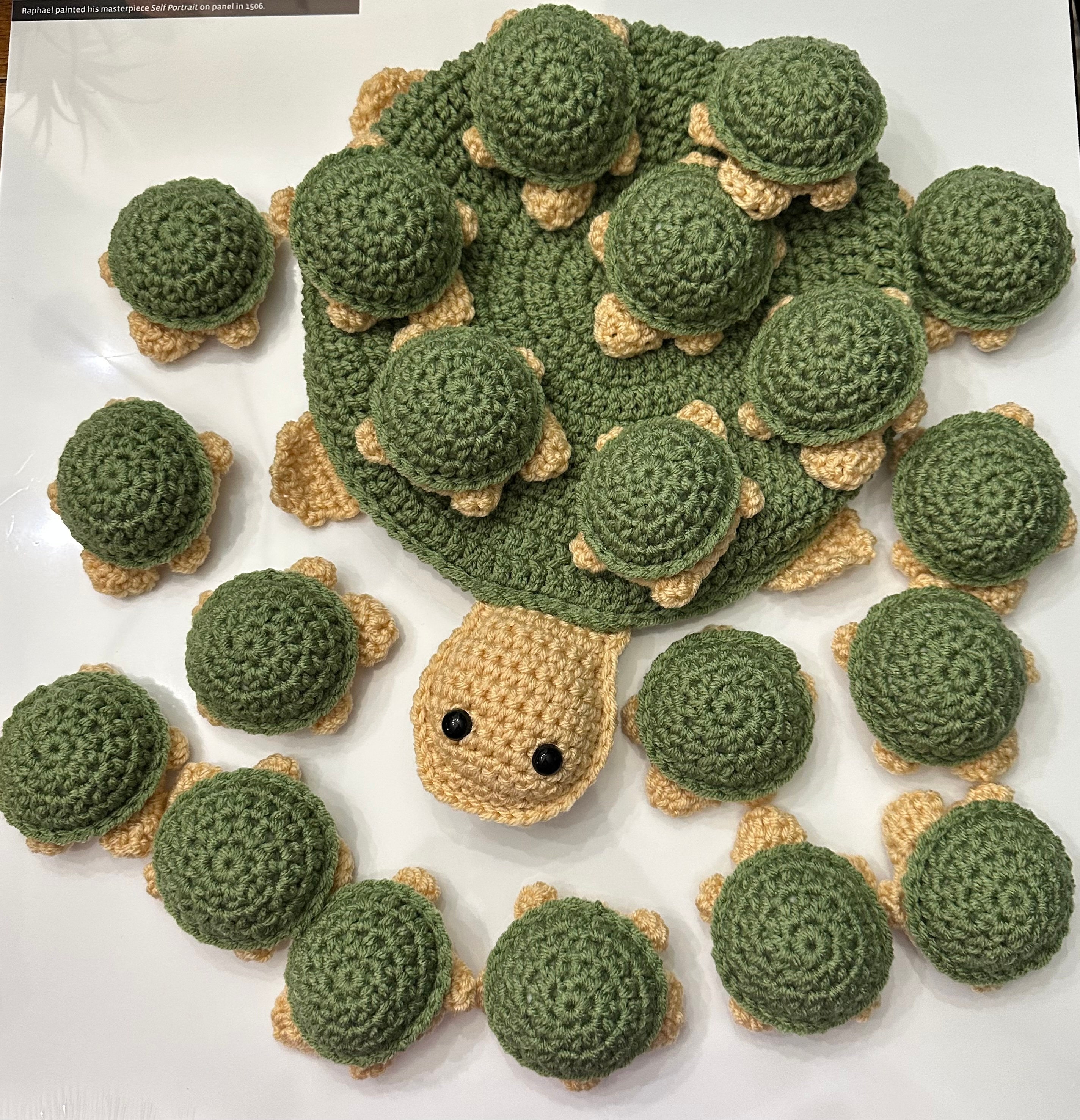 Crochet Turtle Memory Game Free Shipping - Etsy
