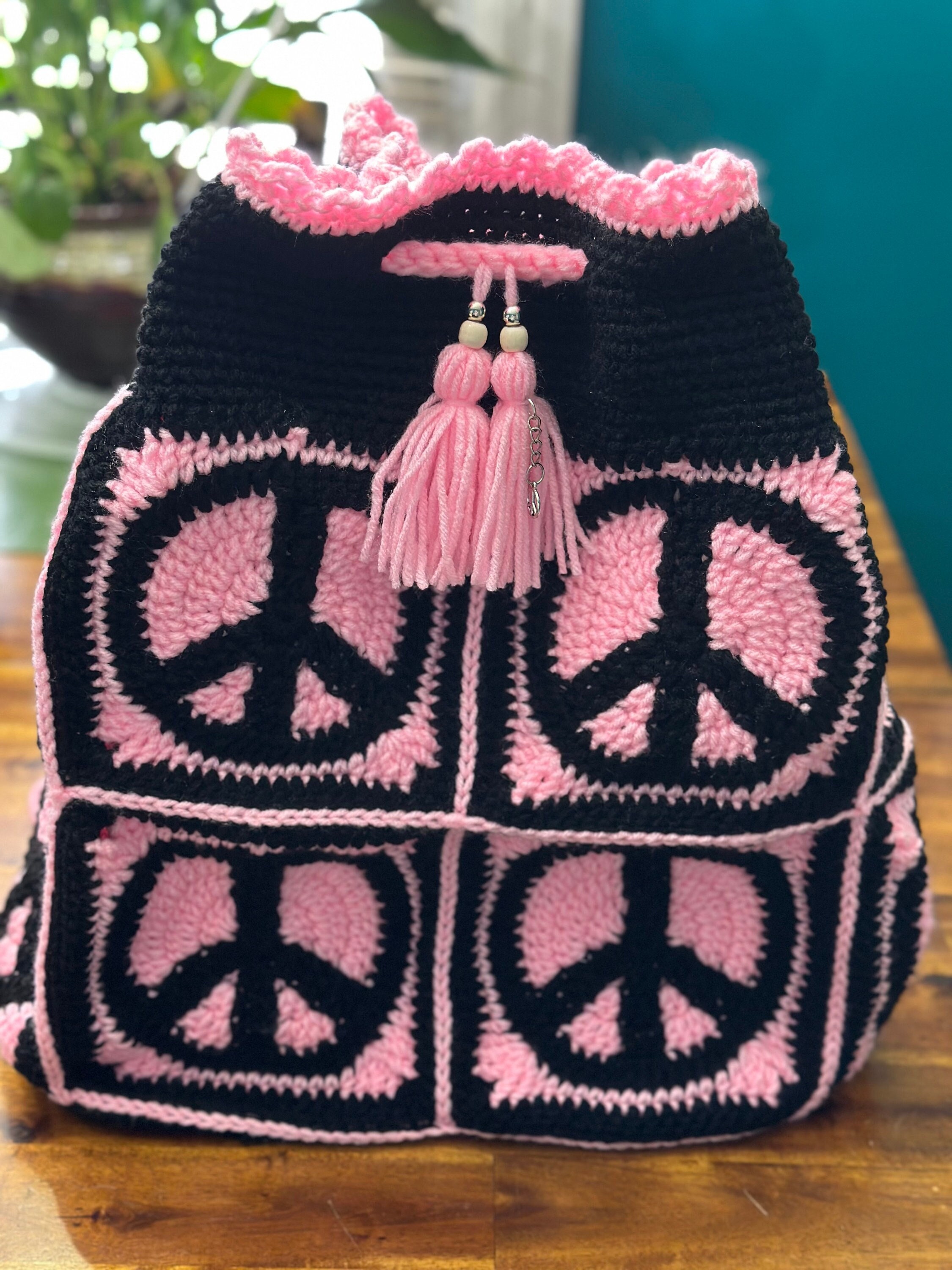 Peace Sign Backpack Free Shipping - Etsy
