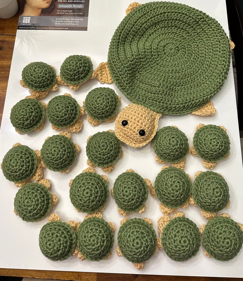 Crochet Turtle Memory Game Free Shipping - Etsy