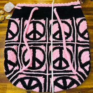 Peace Sign Backpack Free Shipping - Etsy
