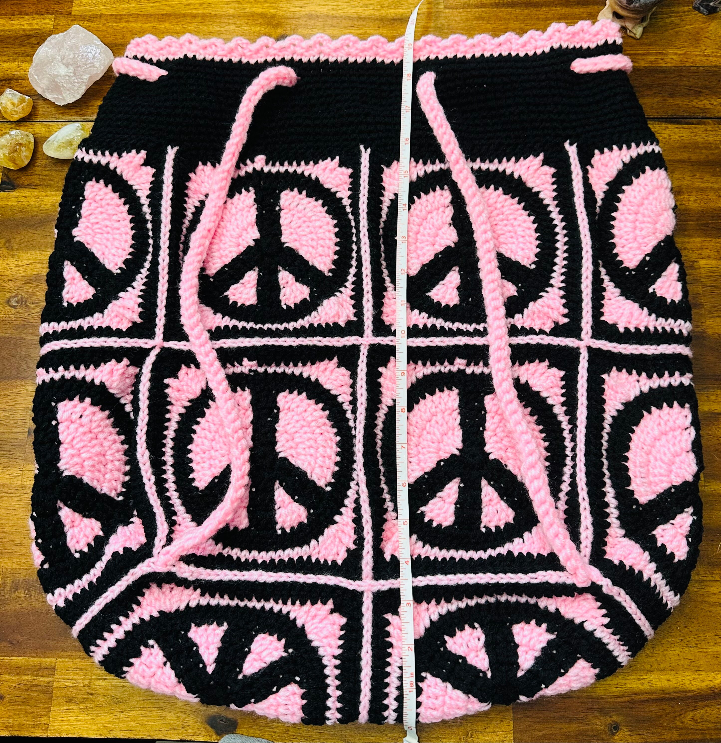 Peace Sign Backpack Free Shipping - Etsy