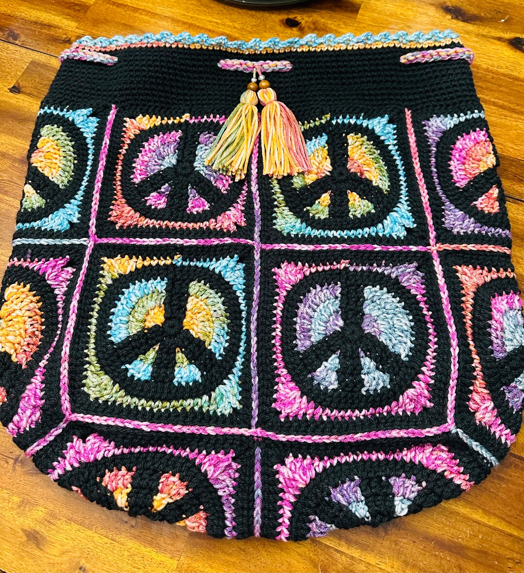 Peace Sign Backpack - Free Shipping - Etsy