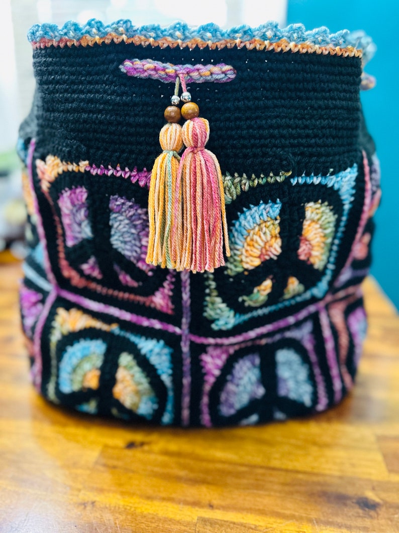 Peace Sign Backpack - Free Shipping - Etsy