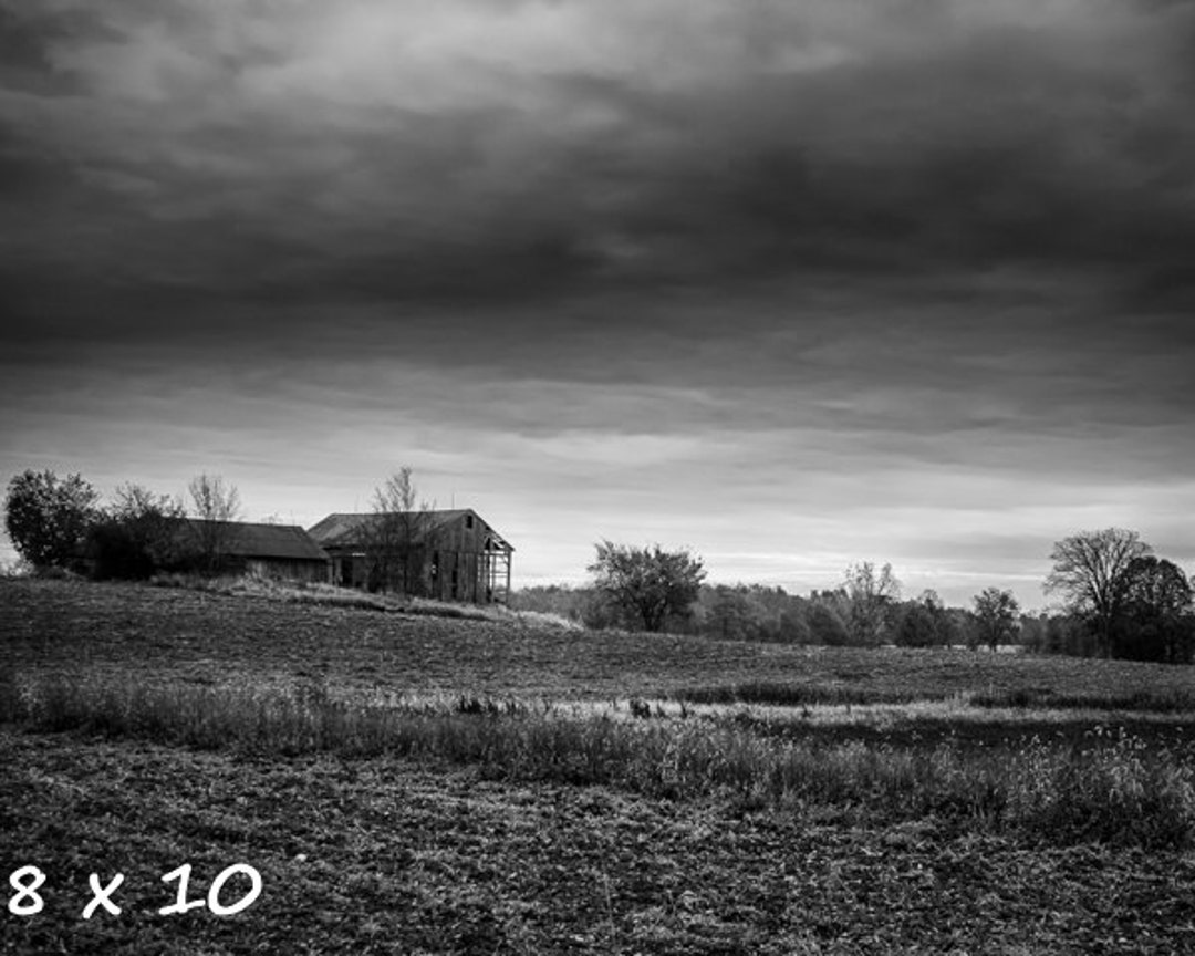 Black & White Photography - Rural Decay 1 - Fine Art Print, Wall Photo ...