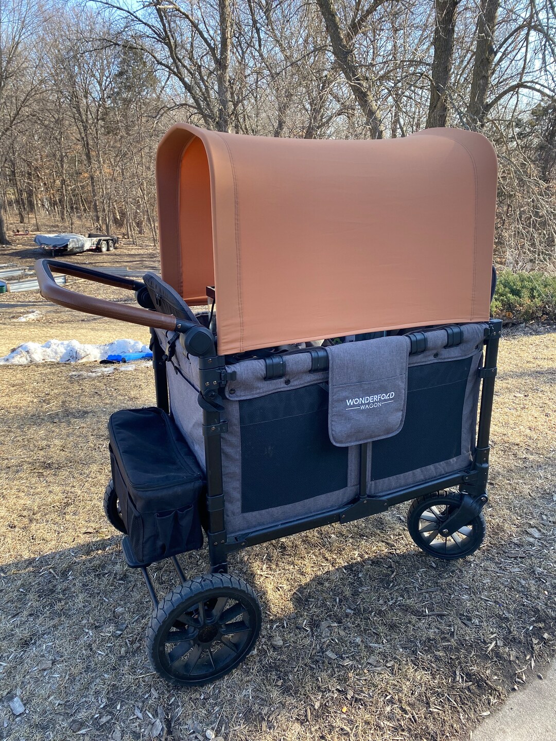 Brown Purple Wonderfold W4 Wagon Canopy, UV Protection, Solid Color ...