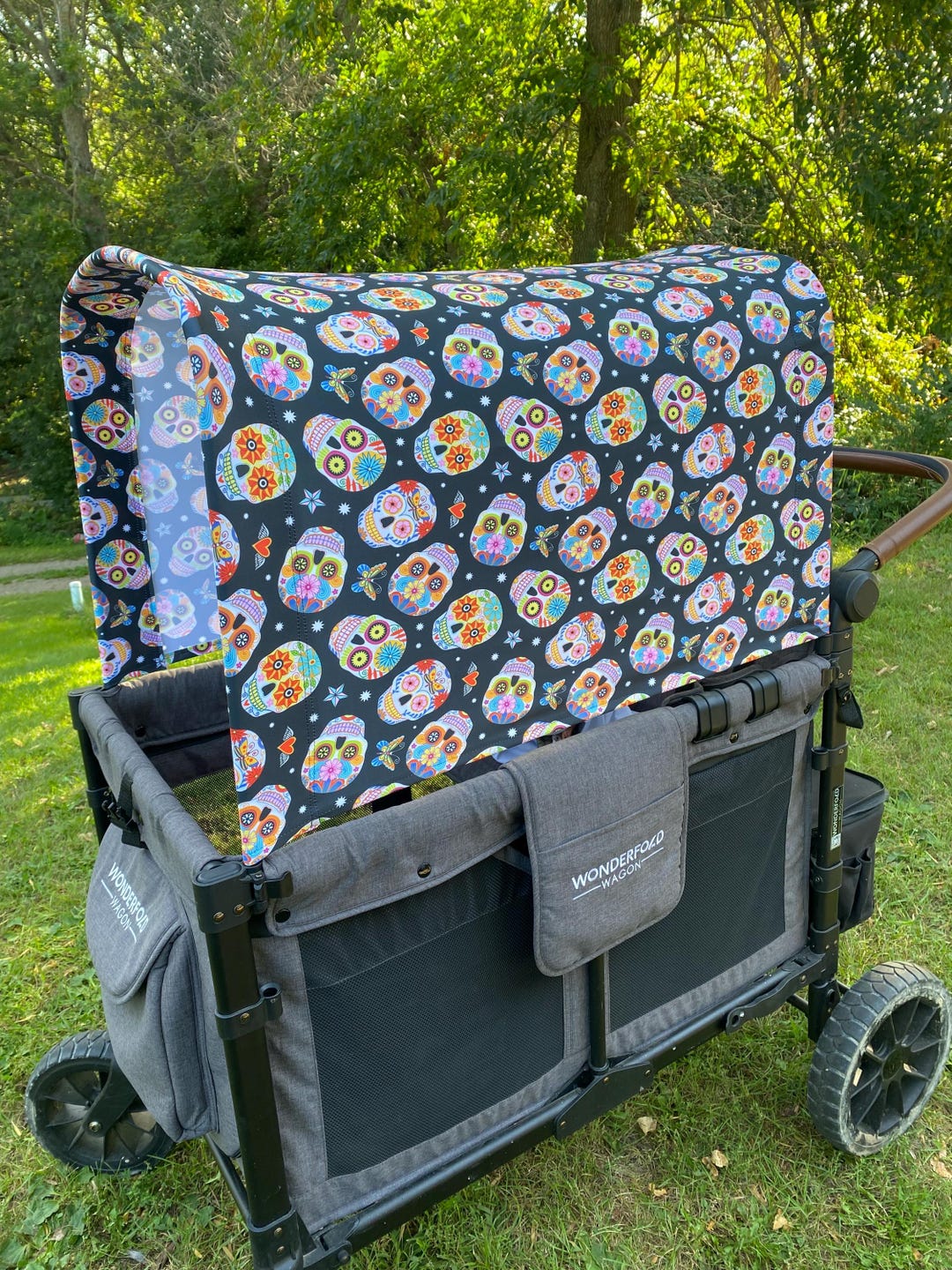 Wonderfold W4 Wagon Canopy, UV Protection, Sugarskull Canopy, Ready to ...