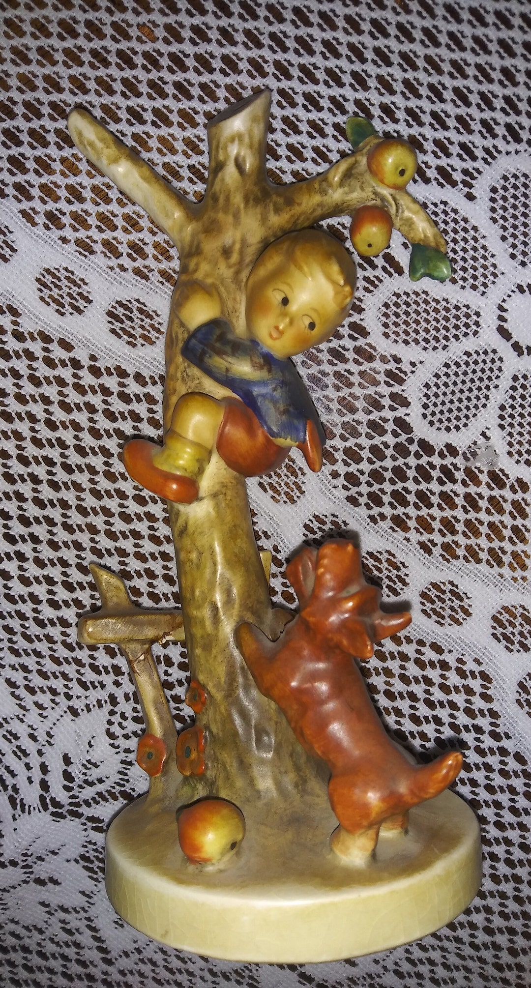 M J Hummel. Boy in Tree "culprits" Large Figurine 6 1/4 Inches Tall ...