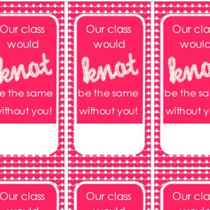 INSTANT DOWNLOAD Pink Friendship Bracelet Class Valentine Card ...