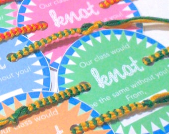 INSTANT DOWNLOAD Red Friendship Bracelet Valentine Card Printable our ...