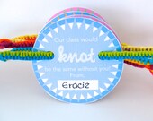 Items similar to INSTANT DOWNLOAD Blue Friendship Bracelet Class Party ...