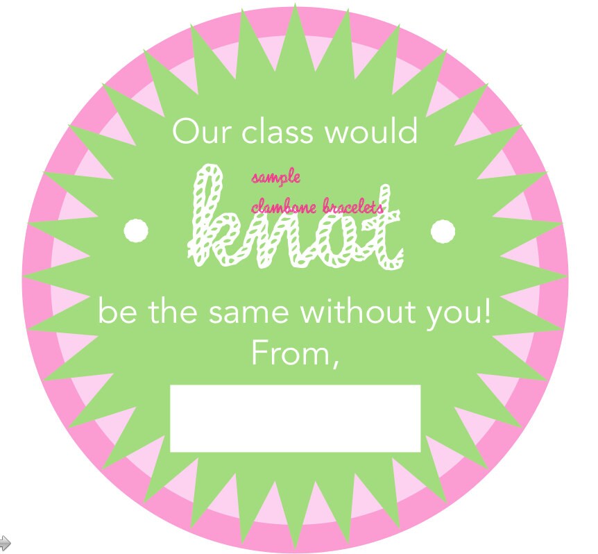 INSTANT DOWNLOAD - Friendship Bracelet Class Valentine Card Printable ...