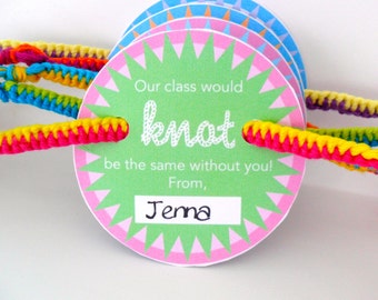 INSTANT DOWNLOAD Friendship Bracelet Class Valentine Card - Etsy