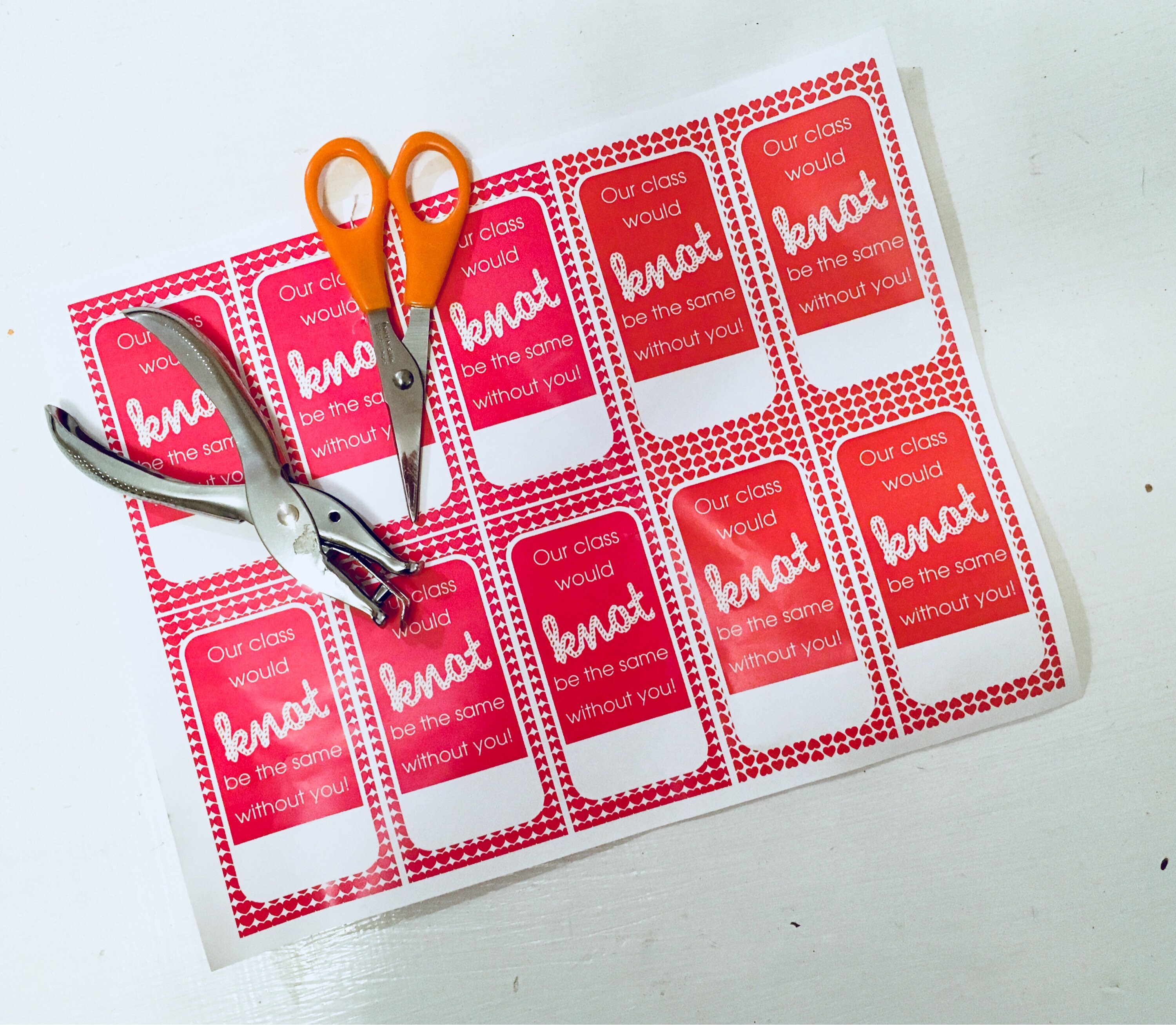 INSTANT DOWNLOAD Pink Friendship Bracelet Class Valentine Card ...