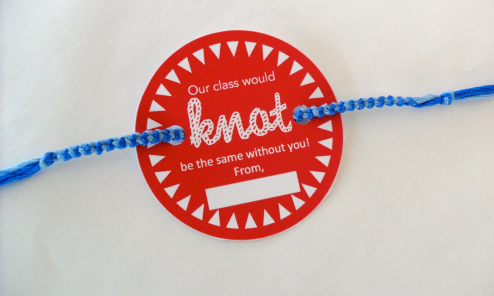 INSTANT DOWNLOAD Red Friendship Bracelet Valentine Card Printable our ...