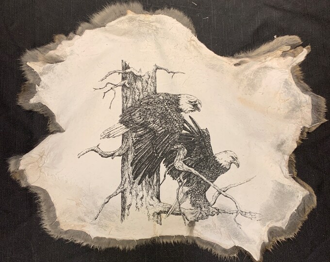 Rabbit Skin Pelt With 