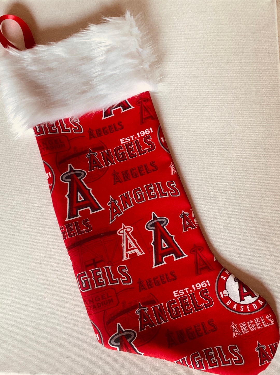 Angels Baseball Stocking Christmas Gift - Etsy