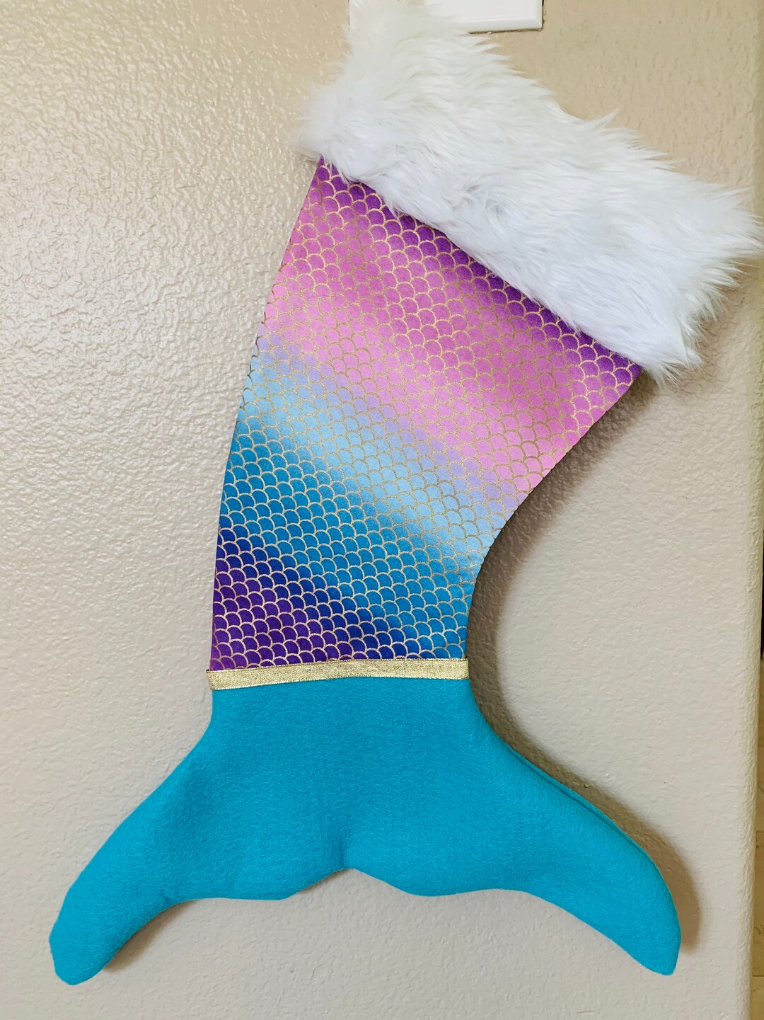 Mermaid Tail Stocking Christmas - Etsy
