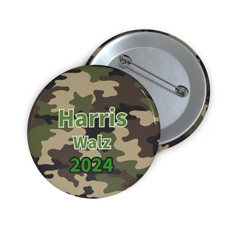 Custom Pin Buttons, Harris Walz 2024 Election Campaign Button With ...