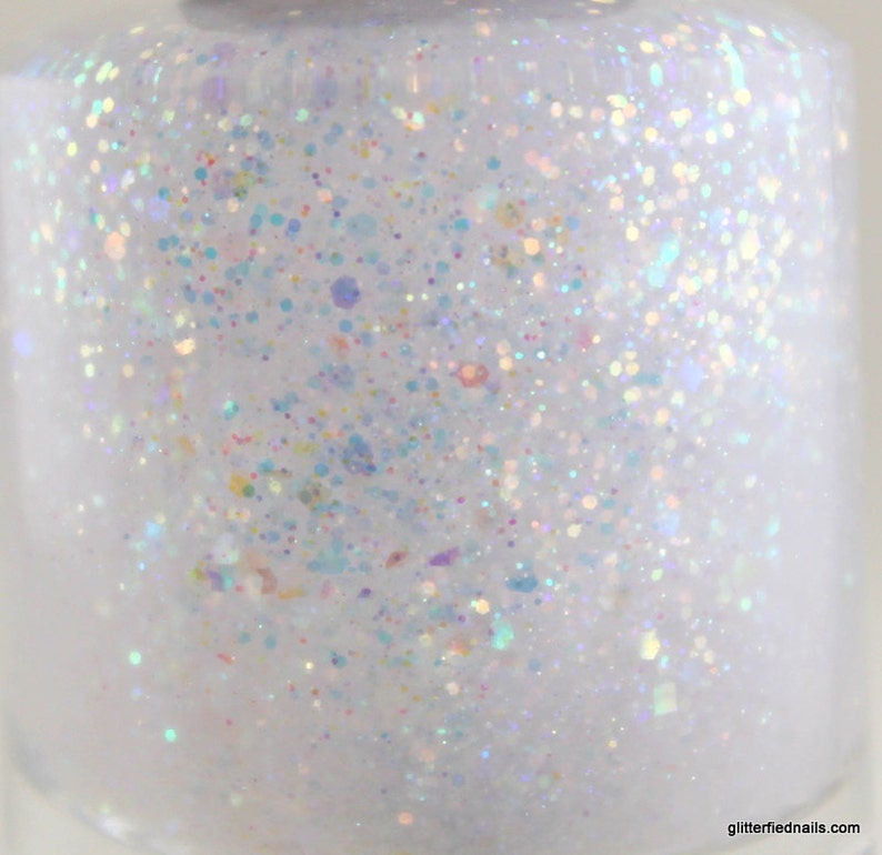 Diamond Ring Opal Glitter Iridescent Nail Polish Aurora - Etsy