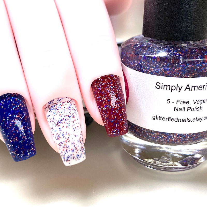 Holographic Topper Nail - Etsy
