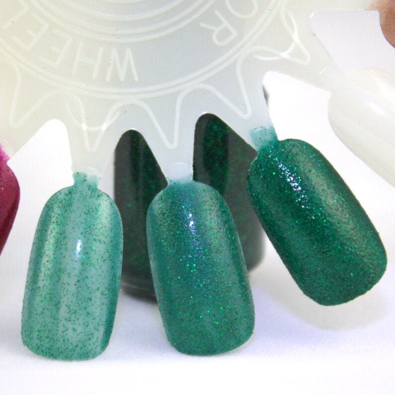 Your Highness Emerald Green Nail Polish Glitter Nail - Etsy