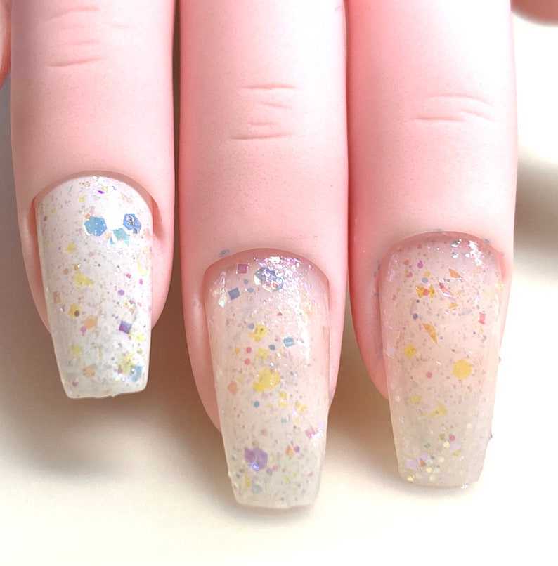 Shattered Opal Opalescent Iridescent Glitter Nail Polish 5 | Etsy