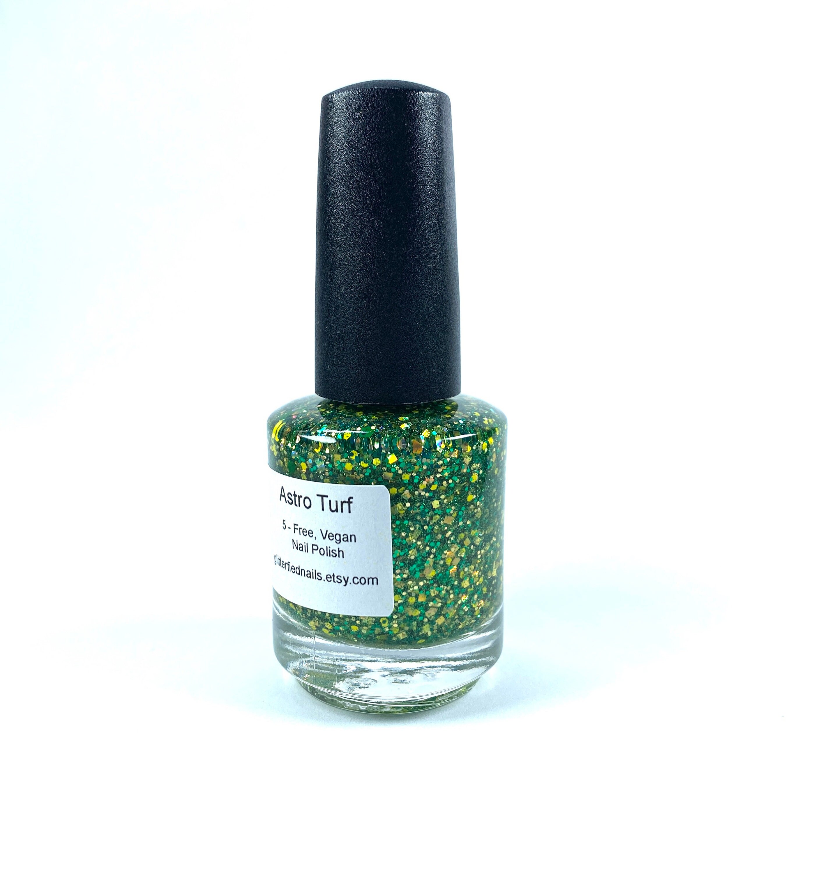 Astro Turf Green Yellow Gold Glitter Nail Polish Team Spirit - Etsy