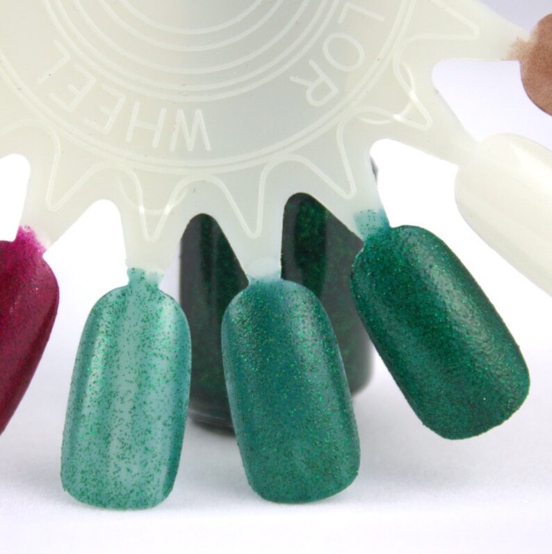 Your Highness Emerald Green Nail Polish Glitter Nail - Etsy