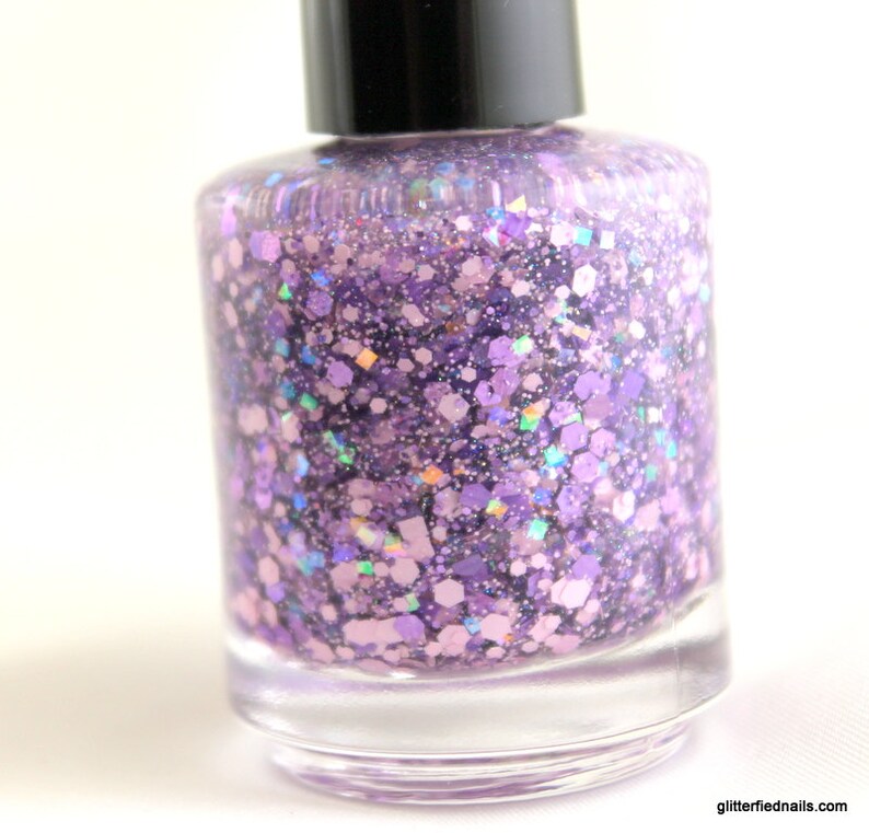 Sugarplum Iridescent Glitter Nail Polish Holographic Purple - Etsy