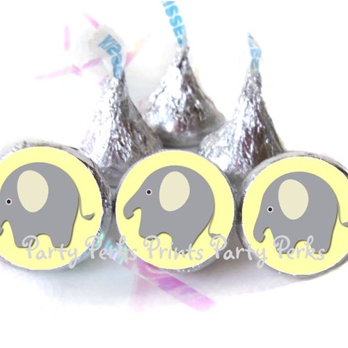 Yellow and Gray Baby Elephant Baby Shower Decorations Package | Etsy