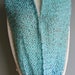 Turquoise Blue Multicolored Infinity Scarf Hand Knit Circle Loop ...