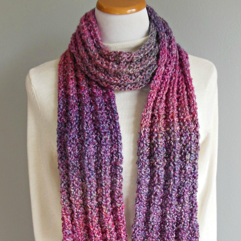 Purple Scarf - Etsy