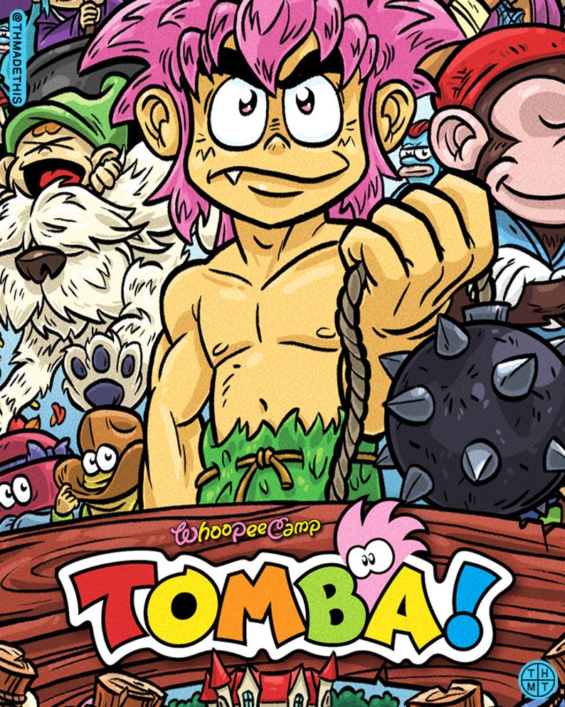 Tomba! (1997) Video Game Poster - Etsy