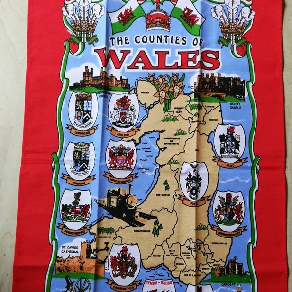Map Tea Towel - Etsy