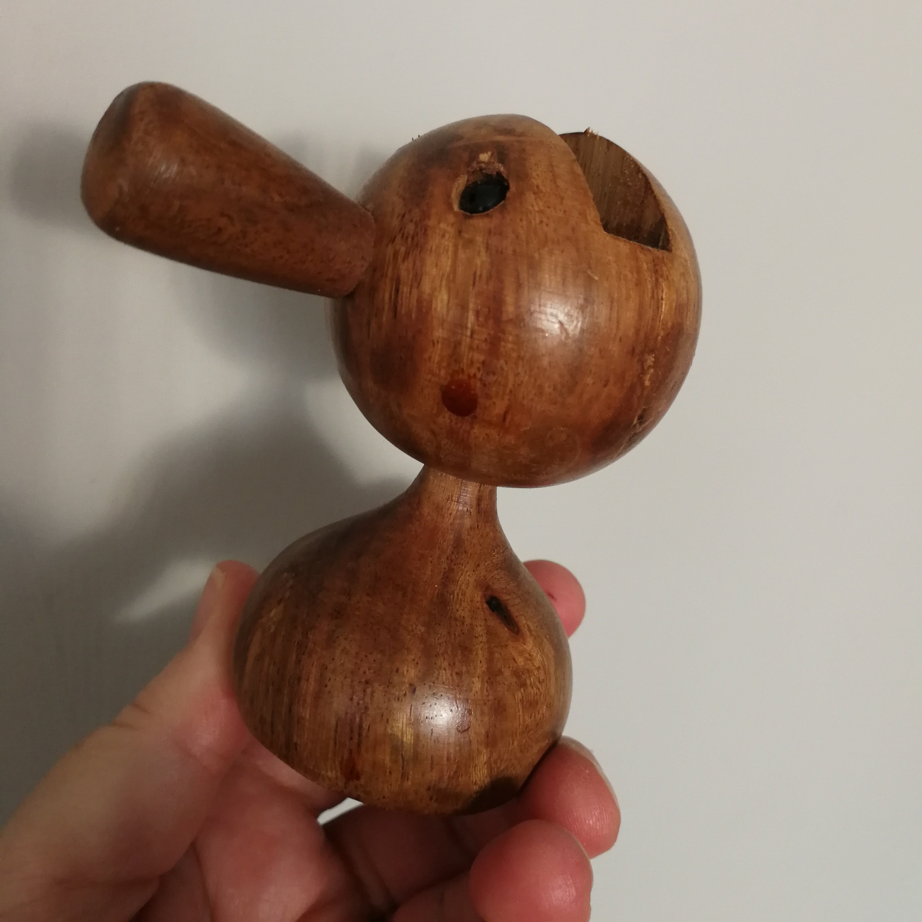 Interesting Old Wooden Figurative Vintage Head Big Nose Gonk - Etsy UK