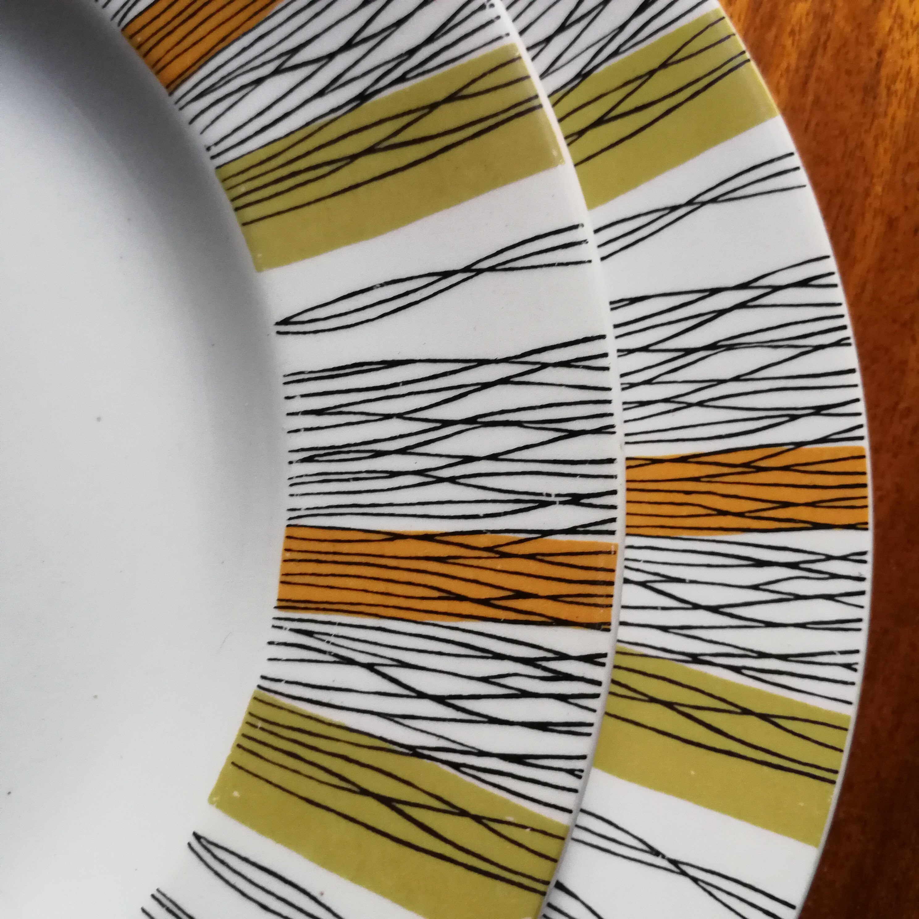 Vintage retro mid century modern Sienna pattern china Midwinter Jessie ...