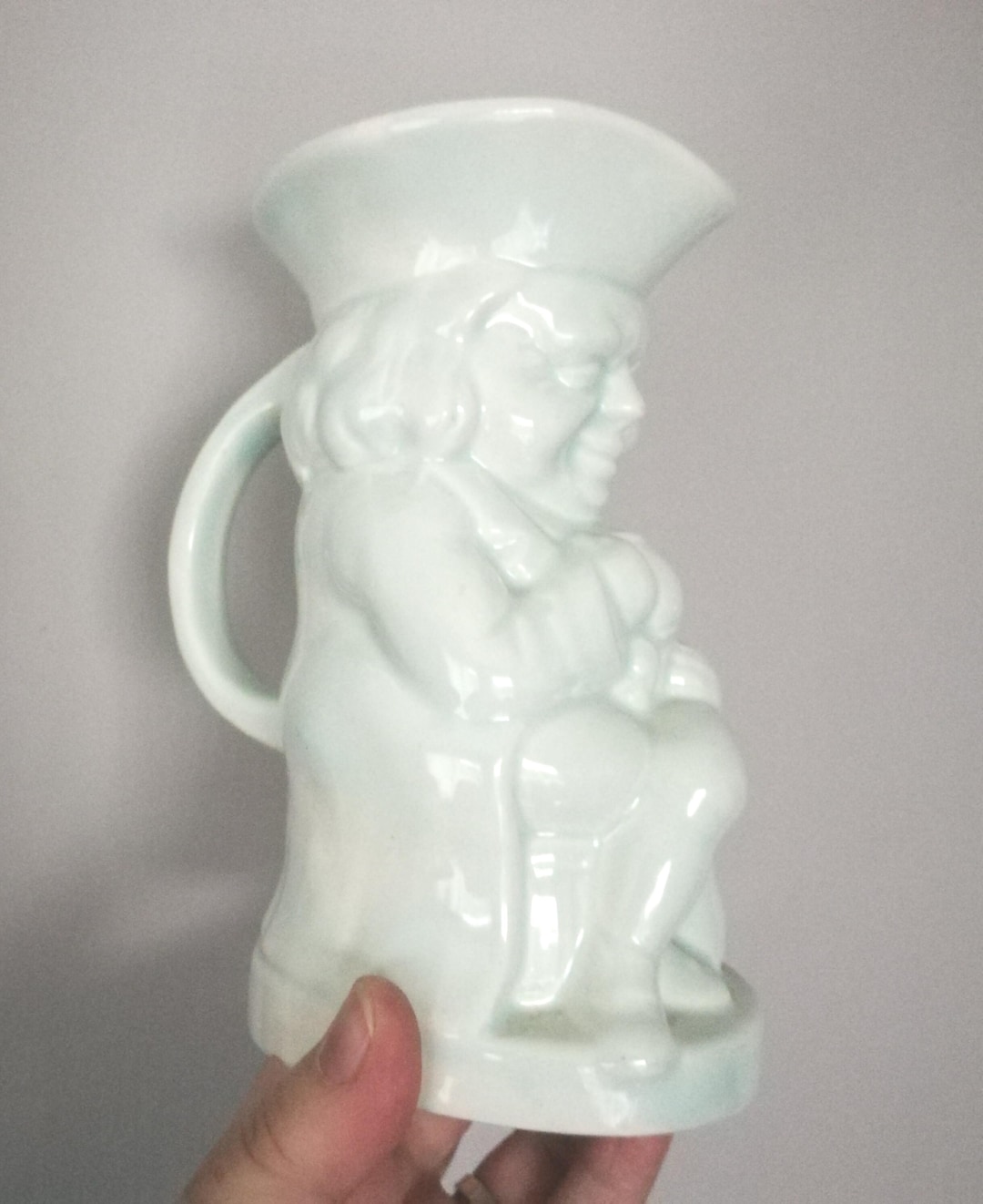 Vintage Pale Green Toby Jug Made in England Burlington No Damage - Etsy