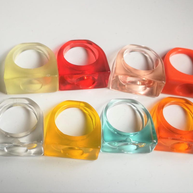 Lucite Ring - Etsy UK