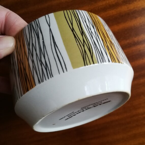 Vintage retro mid century modern Sienna pattern china Midwinter Jessie ...